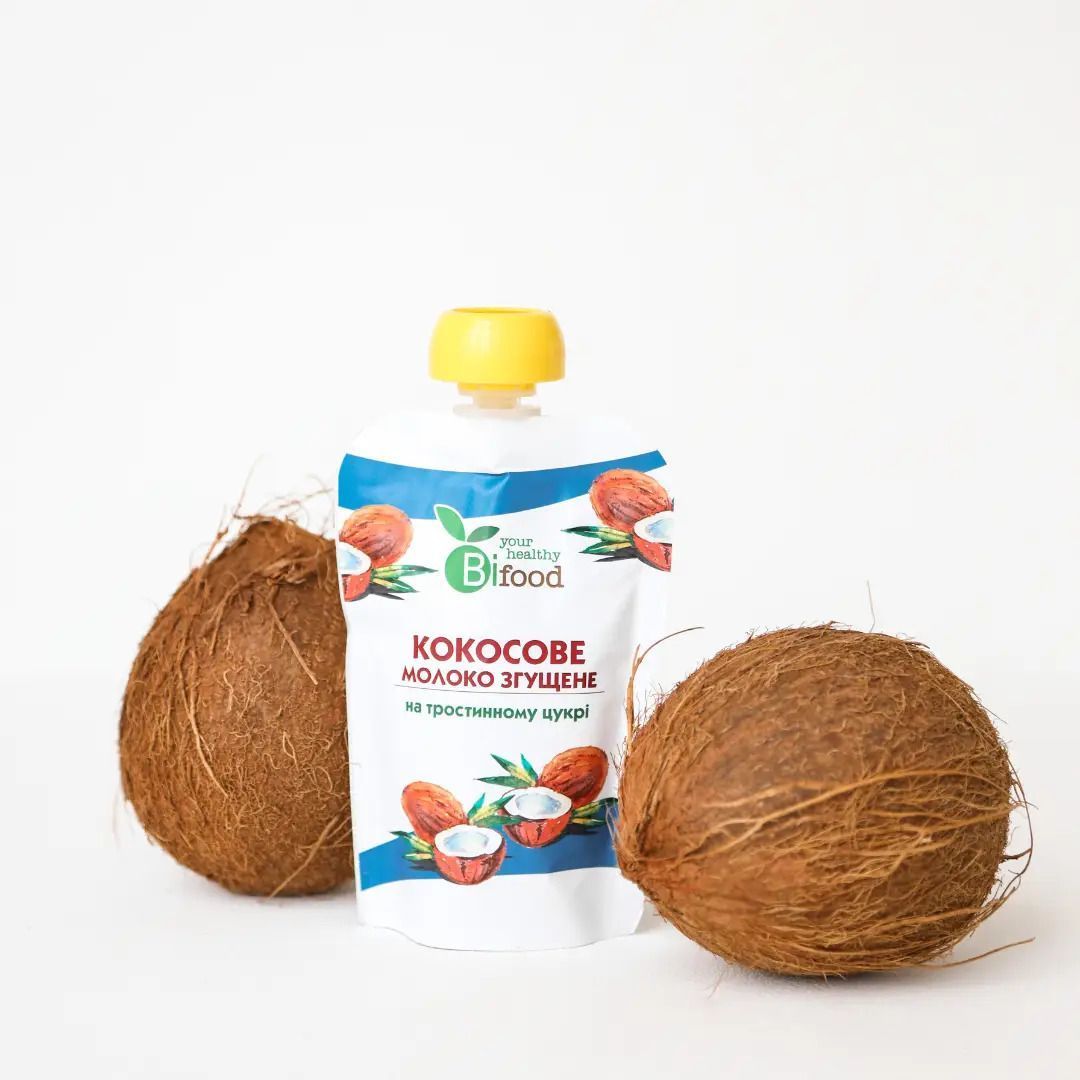 Згущене молоко кокосове на тростинному цукрі 150 г - Bifood